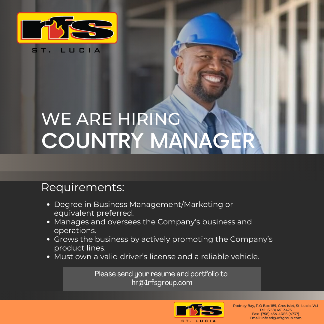 Country Manager RFS St. Lucia | St Lucia Business Online