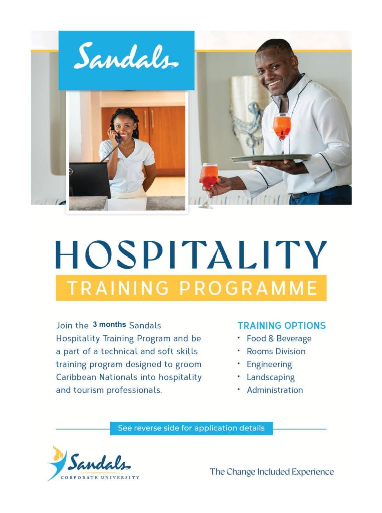 Sandals Hospitality Training Programme | St Lucia Business Online